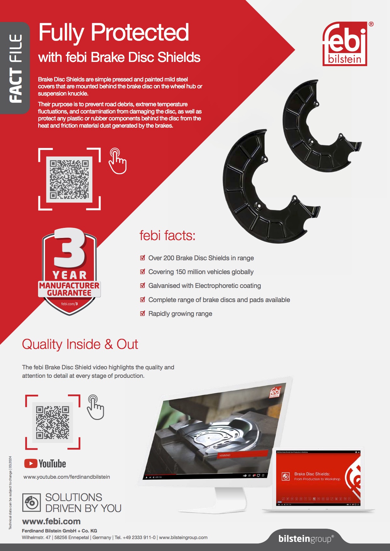 Brake disc shields from febi - factorfocus.ie